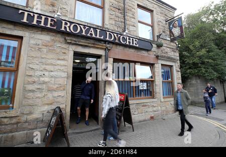 A view of The Royal Dyche pub, named after Burnley manager Sean Dyche ...