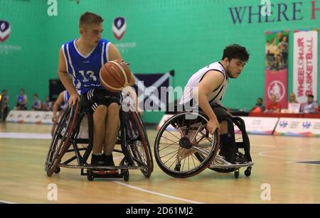 Scotland's Ben Leitch in action during the Wheelchair Basketball gold ...