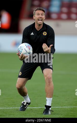 Wolverhampton Wanderers' head coach Rob Edwards applauds to supporters ...