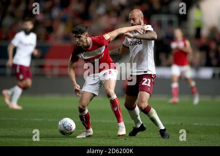 Bristol City's Callum O'Dowda (left) celebrates scoring his side's ...