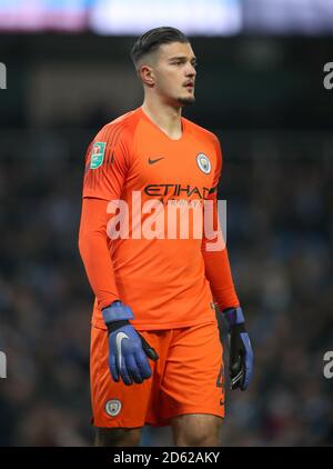 Manchester City goalkeeper Arijanet Muric Stock Photo - Alamy