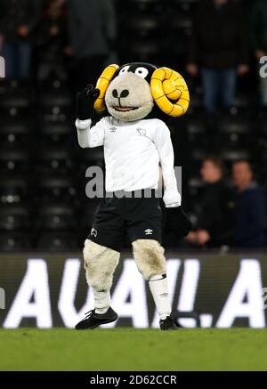 Derby County mascot Rammie after the Sky Bet Championship match at ...