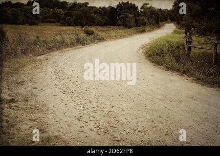 Dirt road, Texas Hill Country, USA Stock Photo - Alamy