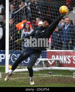 Coventry Goalkeeper Corey Addai warms up before kick off Stock Photo ...