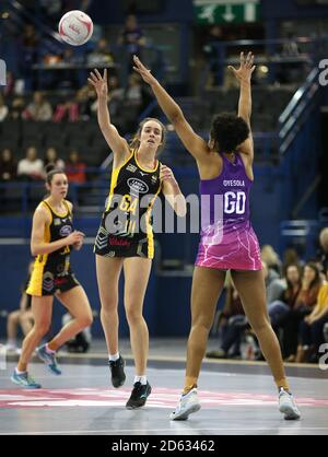 Katie Harris of Wasps Netball during Vitality Netball Super League ...