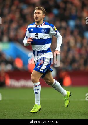 Queens Park Rangers' Luke Freeman (centre) celebrates scoring the third ...