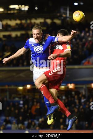 Birmingham City's Michael Morrison (left) and Jonathan Spector during ...