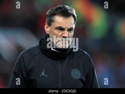 Paris Saint Germain assistant manager Rafel Pol and manager Luis ...