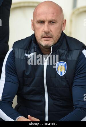 Colchester United's manager John McGreal Stock Photo - Alamy