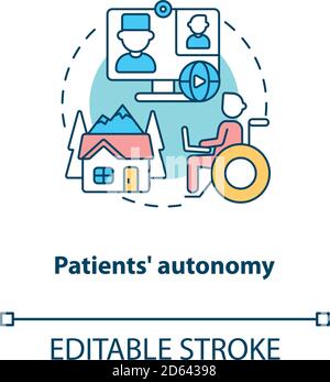 Patients autonomy concept icon Stock Vector Image & Art - Alamy