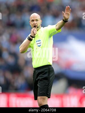 Referee Anthony Taylor in action during the Premier League match ...