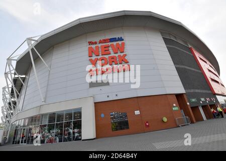 A general view of AESSEAL New York Stadium home of Rotherham United ...
