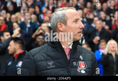Charlton Athletic manager Lee Bowyer Stock Photo - Alamy