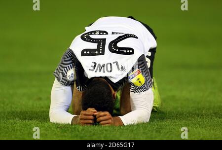 Derby County's Max Lowe reacts Stock Photo - Alamy