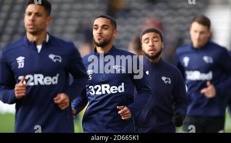 Derby County's Max Lowe during warm-up Stock Photo - Alamy