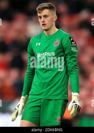 AFC Fylde goalkeeper Sam Hornby Stock Photo - Alamy