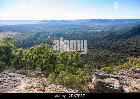 Arcadia Valley Road from Lonesome Lookout near Injune, Central ...