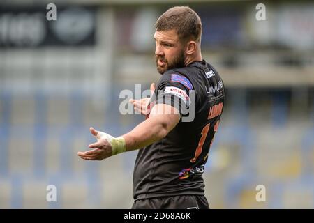 Ryan Lannon (11) of Salford Red Devils in action in, on 4/3/2021 ...