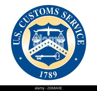 United States Customs Service logo Stock Photo - Alamy