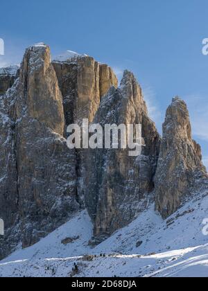 Sella Towers Mountain Range in the Dolomites of South Tyrol, Italy ...