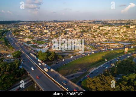 Aerial view of Abidjan, Cote d'Ivoire Stock Photo - Alamy