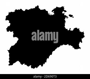 map of Castile and Leon autonomous community of Spain and location on ...