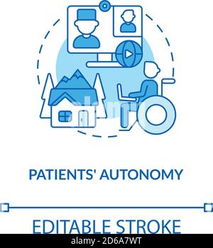 Patients autonomy concept icon Stock Vector Image & Art - Alamy