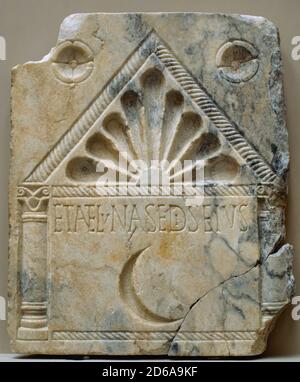 A marble relief plaque National Museum of Roman Art Merida Extremadura ...