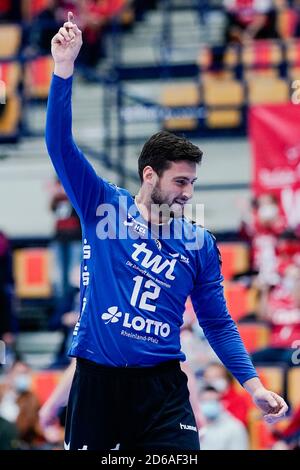 Ludwigshafen, Germany. 15th Oct, 2020. Handball: Bundesliga, Die Eulen ...