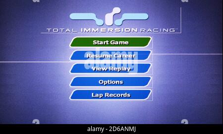 Total Immersion Racing - Sony Playstation 2 PS2 - Editorial use only ...