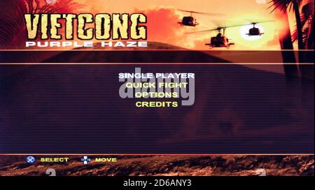 Vietcong - Purple Haze - Sony Playstation 2 PS2 - Editorial use only ...