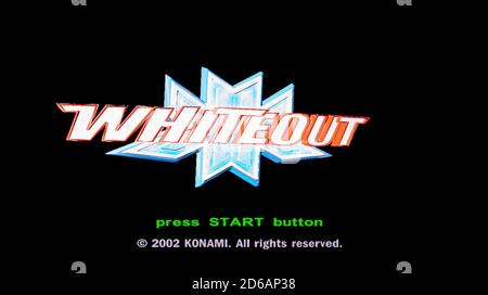 Whiteout - Sony Playstation 2 PS2 - Editorial use only Stock Photo - Alamy
