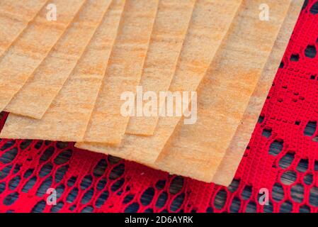 A pack of rectangular chips. Rectangular chips Stock Photo - Alamy