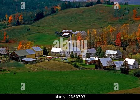 East Corinth - Vermont during fall autumn colors Stock Photo - Alamy