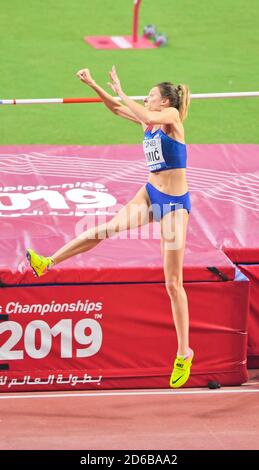 Ana Simic. High Jump Women finals. IAAF World Athletics Championships ...