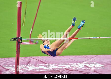 Ana Simic. High Jump Women finals. IAAF World Athletics Championships ...