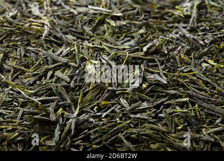 Japanese tea leaves on the entire screen Stock Photo - Alamy