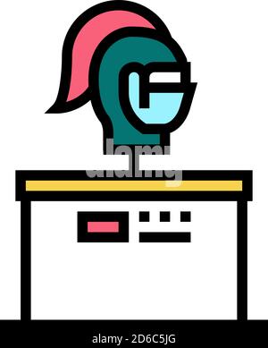 medieval rider knight color icon vector illustration Stock Vector Image ...