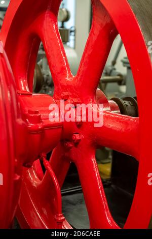 View of a classic 1934 industrial electricity generator turbine Stock ...