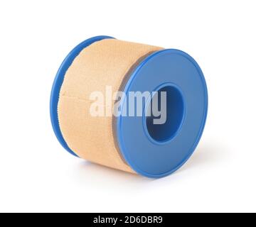 Roll of medical bandage with sticking plaster Stock Photo - Alamy