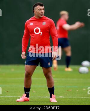 England's Ellis Genge during a training session at the Honda England ...