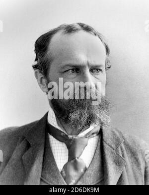 Willliam James. Portrait of the American philosopher and psychologist ...