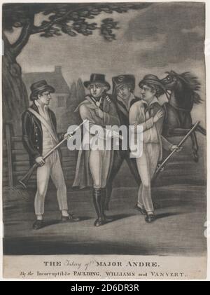 Major John Andre, a British soldier, caught with incriminating papers ...