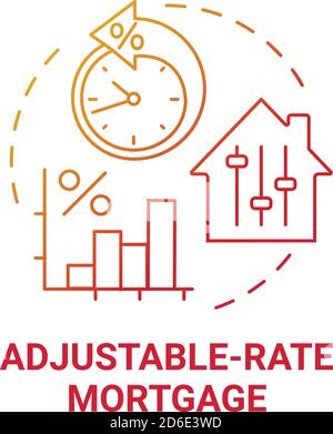 Adjustable-rate mortgage concept icon Stock Vector Image & Art - Alamy