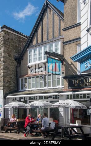The Lugger pub Fowey Cornwall England Stock Photo - Alamy