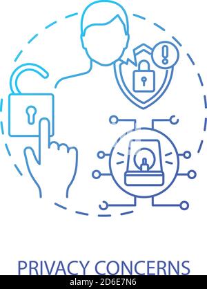 Privacy concerns concept icon Stock Vector Image & Art - Alamy