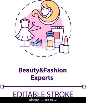 Beauty and fashion experts concept icon Stock Vector Image & Art - Alamy