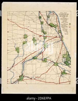 Map of DuPage in Illinois Stock Photo - Alamy