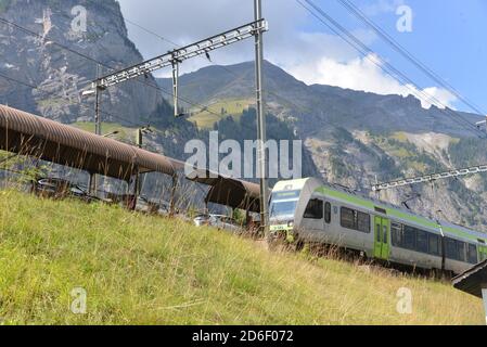 Kandersteg train station Stock Photo - Alamy