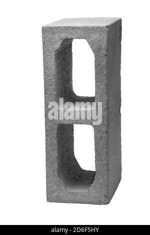 the foundation of the house is made of concrete blocks bound with metal ...